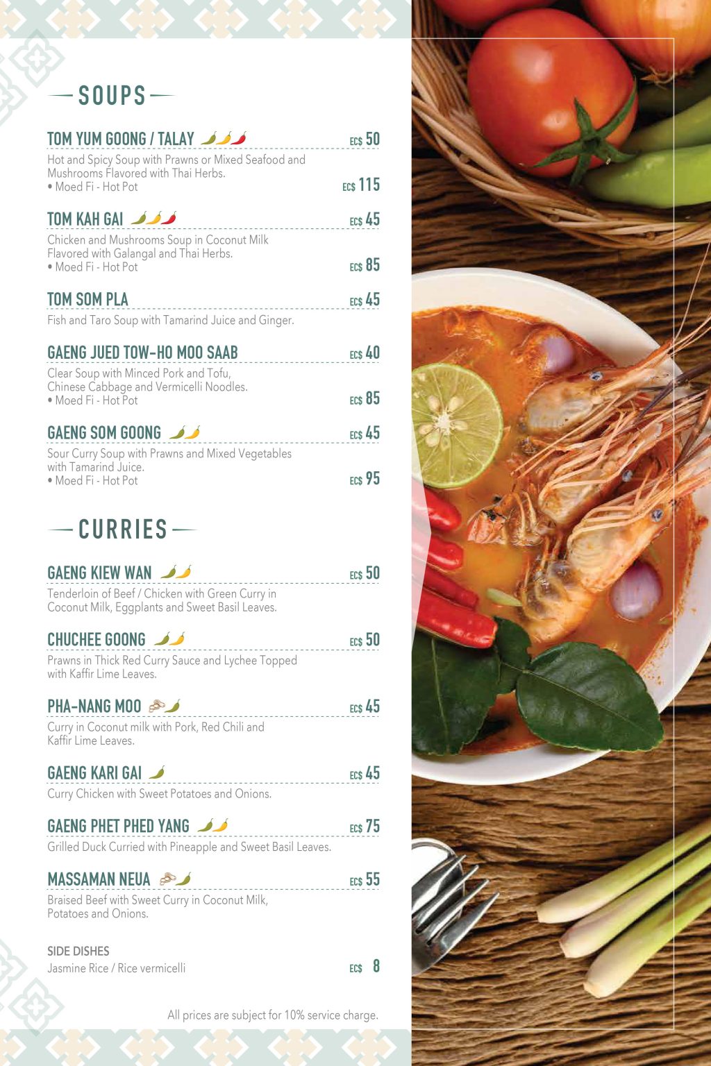 Menu – Khun Thai Restaurant